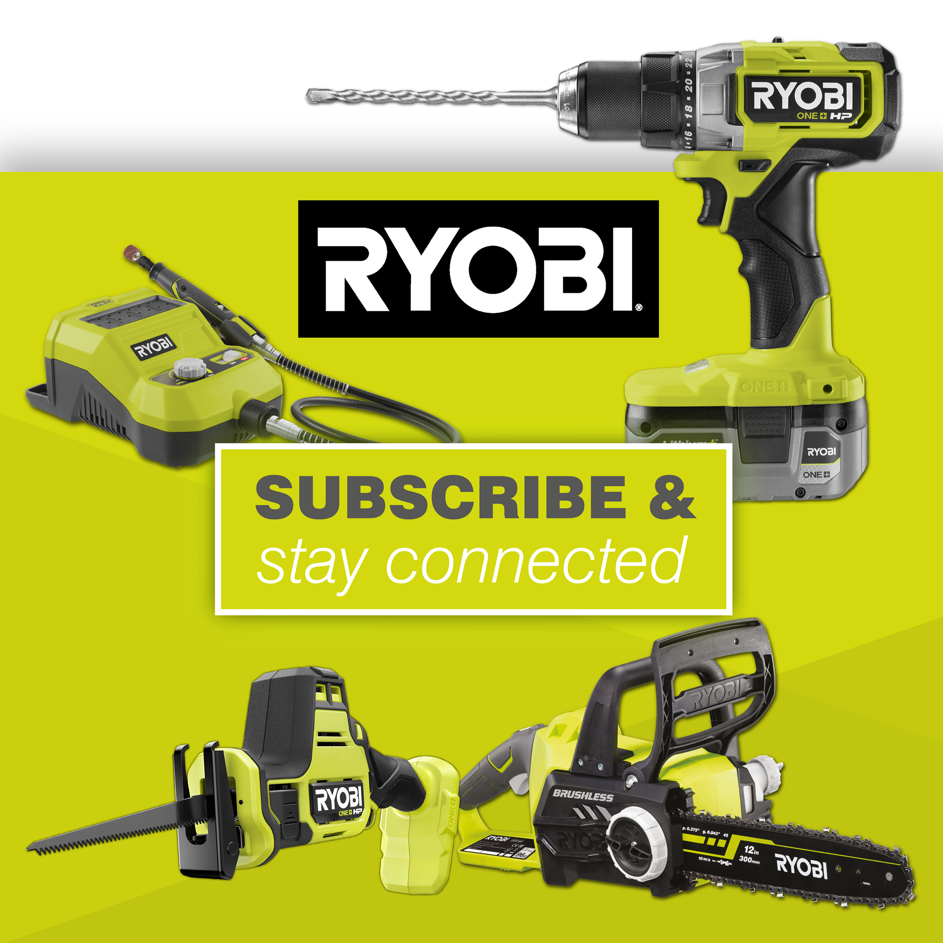 Ryobi Tools UK | Join Our Mailing List