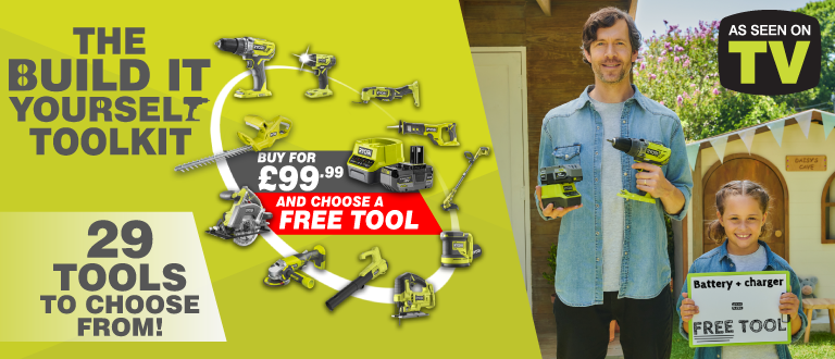 Build It Yourself | Promotions | Ryobi Tools UK