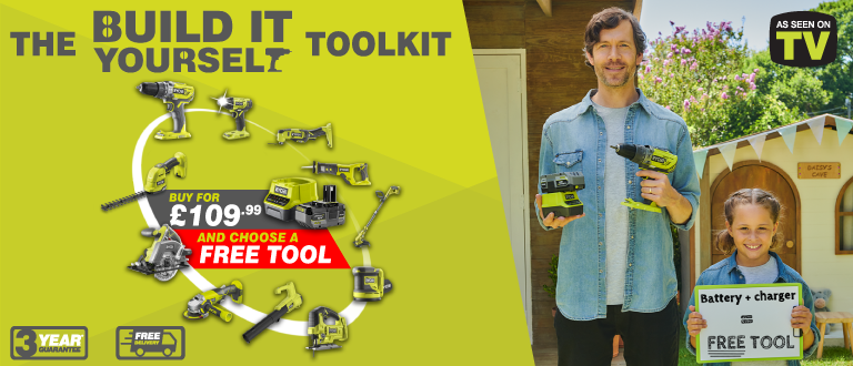 Build It Yourself | Promotions | Ryobi Tools UK