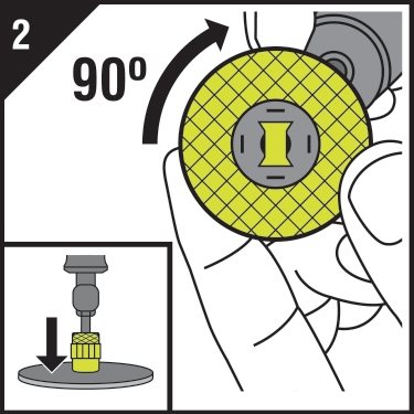 Twist Lock Metal Cutting Disc Accessory | RYOBI RAR303