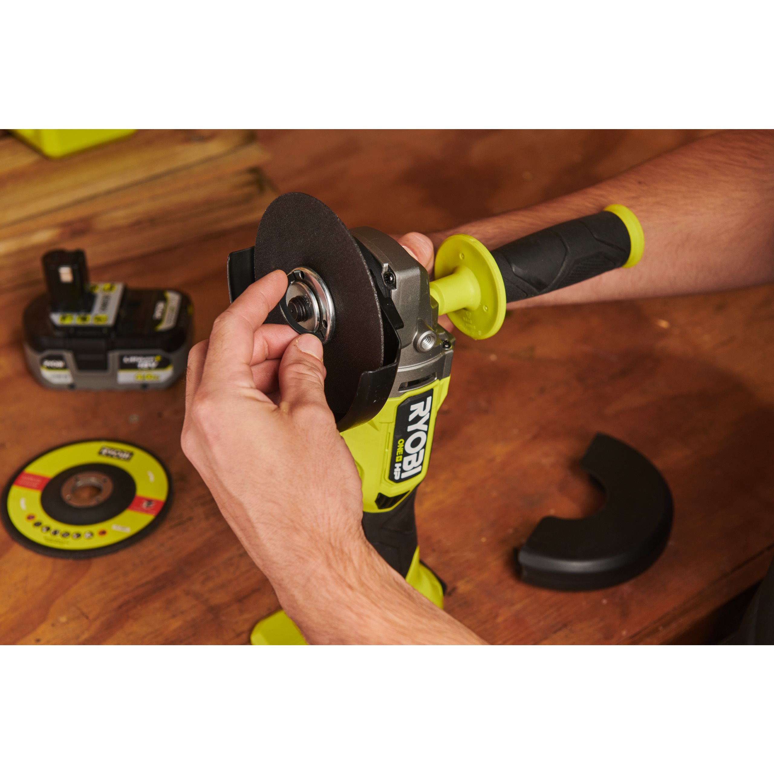 18V ONE+™ HP HP Brushless 125mm Angle Grinder | RYOBI | RAG18X125-0