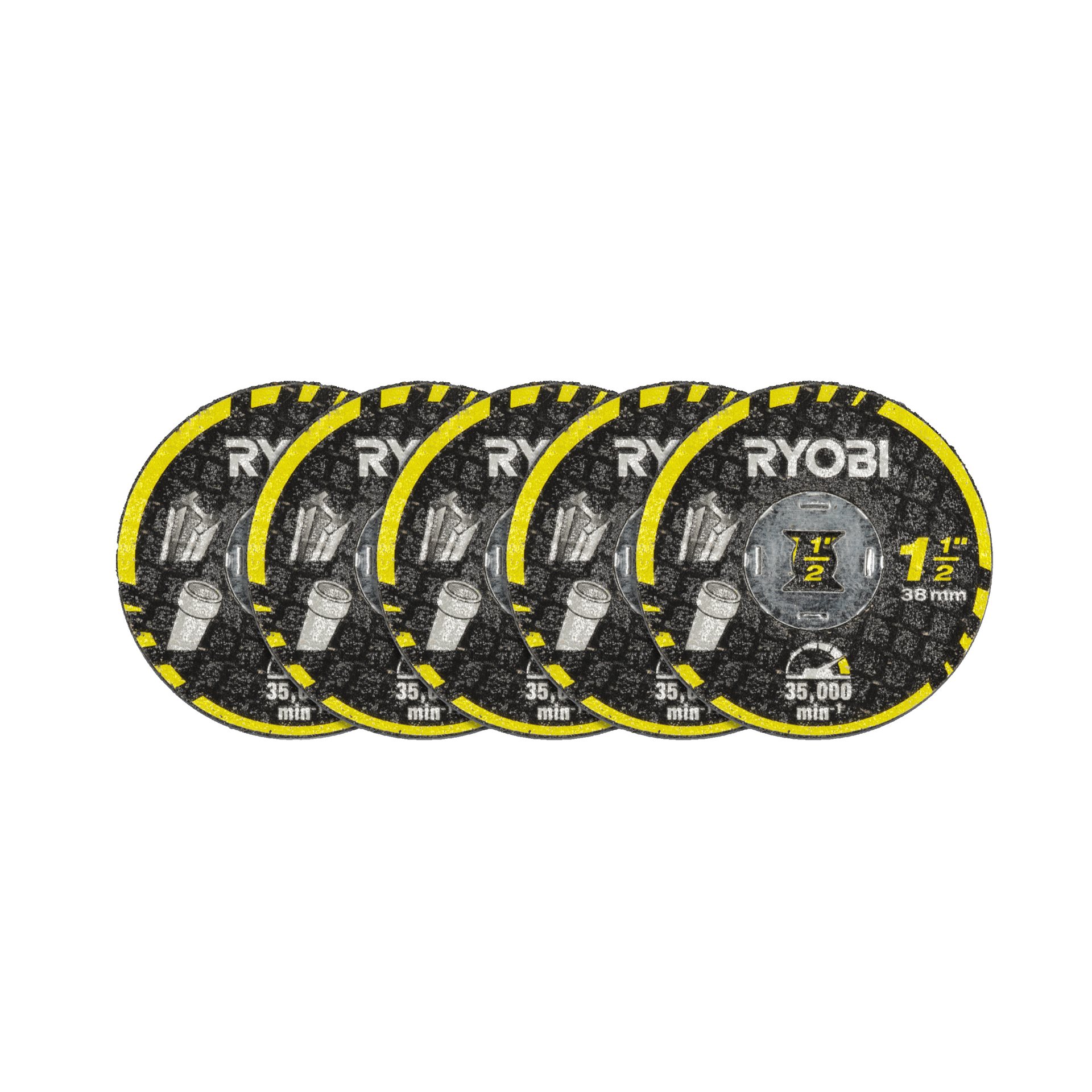 Twist Lock Cutting Wheel Accessory Kit (12 Piece) | RYOBI RAR300K-12