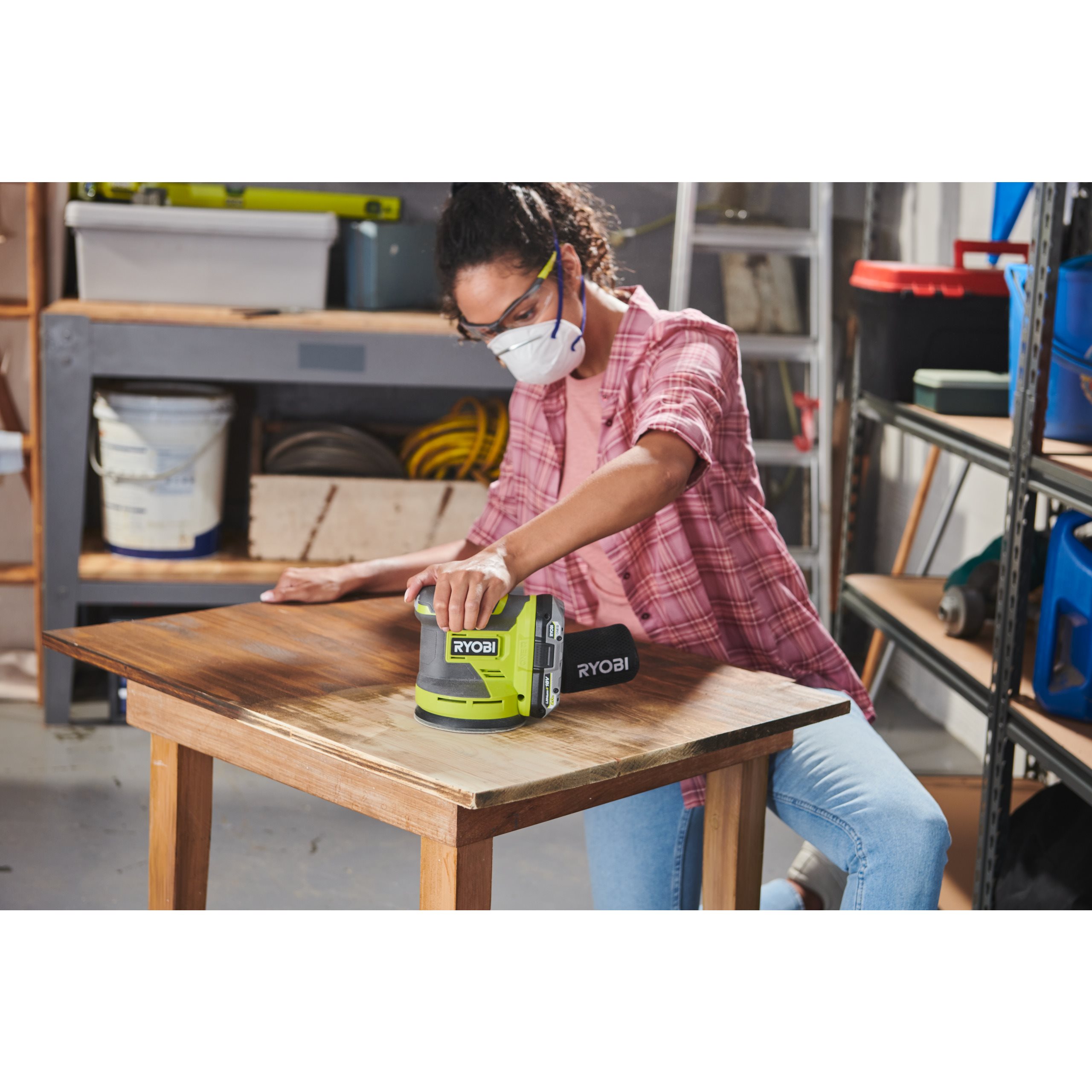 Cordless Random Orbit Sander | RYOBI 18V ONE+™ RROS18-0