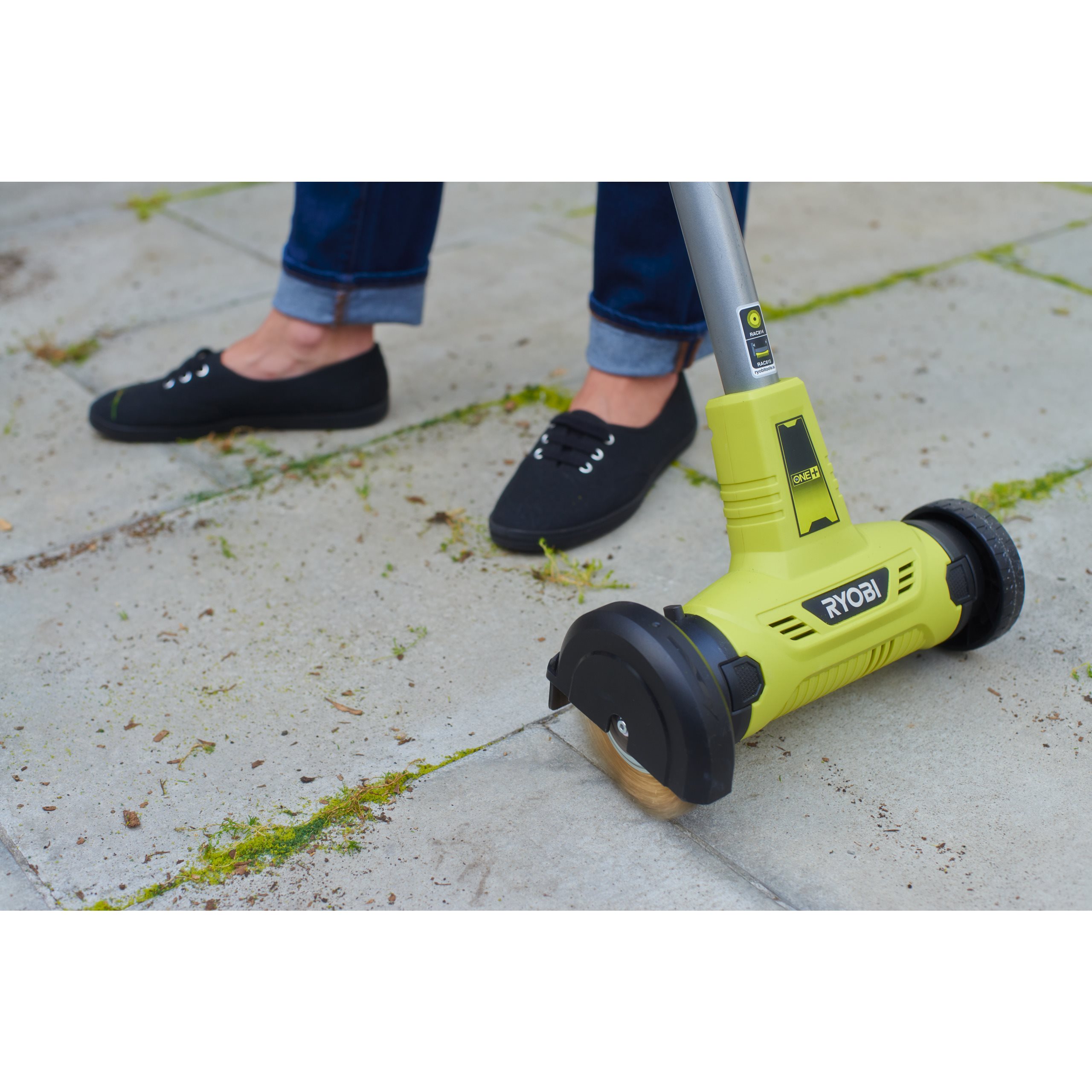 Cordless Patio Cleaner with Wire Brush RYOBI 18V ONE RY18PCA 120