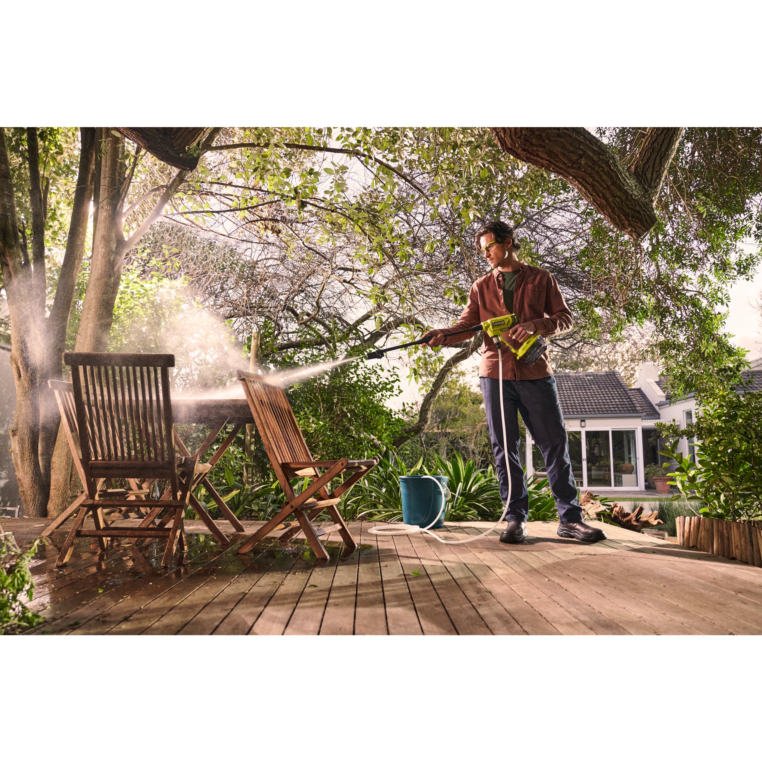 Cordless Power Washer Kit | Cordless Jet Wash 22 BAR | RYOBI 18V ONE+ ...